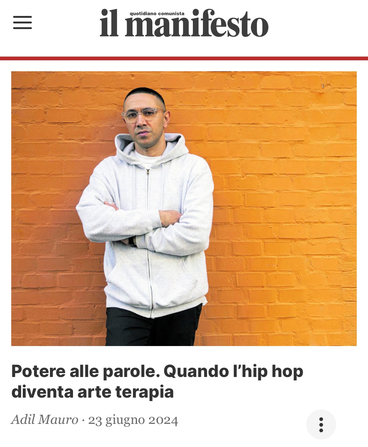 Potere alle parole. Quando l’hip hop diventa arte terapia | Adil